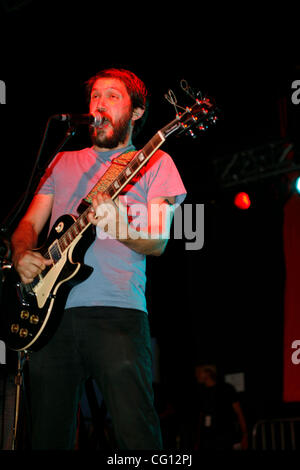 Cursive performing at The Village Voice Siren Festival in Coney Island ...