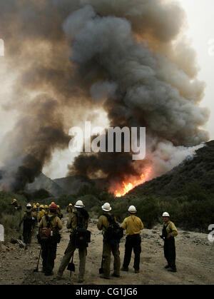 Zaca Fire in Los Padres National Forest California United States of ...