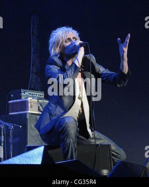 Justin Tranter of american rock band Semi Precious Weapons performing ...