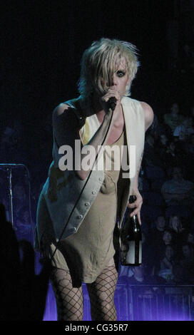 Justin Tranter of american rock band Semi Precious Weapons performing ...