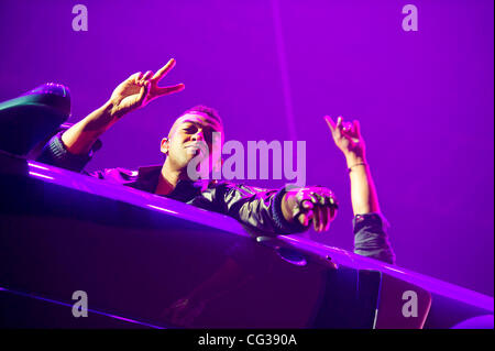 Oritse Williams of JLS performing at Wembley Arena. London, England ...