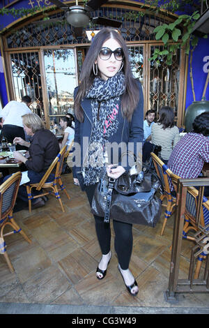 Michelle Trachtenberg leaving The Little Next Door restaurant in West ...