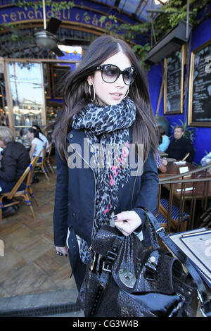 Michelle Trachtenberg leaving The Little Next Door restaurant in West ...