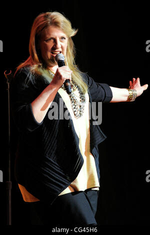 American stand-up comedien, Lisa Lampanelli, on stage at Massey Hall ...