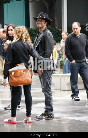Robert Rodriguez, arrives at the Staples Centre to watch the LA Lakers ...