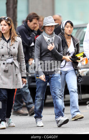 Madonna seen filming on location for her new movie W.E. The film ...