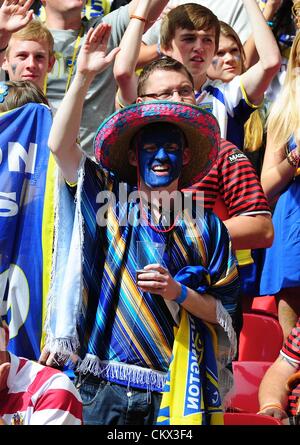 Warrington Wolves fan Stock Photo - Alamy