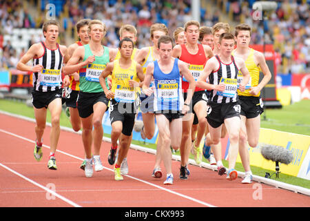 Matt Bergin in action winning Men's U20 3000M Final Aviva Diamond ...