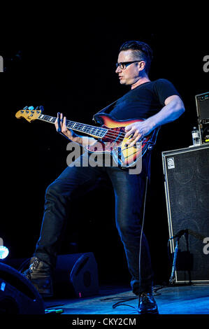Aug. 31, 2012 - Toronto, Ontario, Canada - STUART CHATWOOD, bassist ...