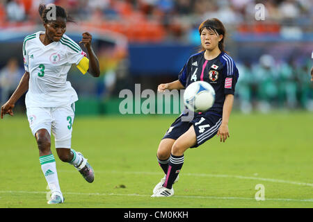 Tokyo, Japan. (L to R) Gloria Ofoegbu (NGR), Mina Tanaka (JPN), SEPTEMBER 8, 2012 - Football ...
