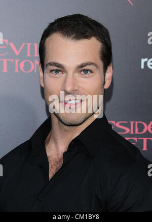 Shawn Roberts at the Los Angeles premiere of "Resident Evil ...