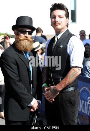 Brighton, UK. Saturday 15th September 2012. Henry Scragg poses outside ...