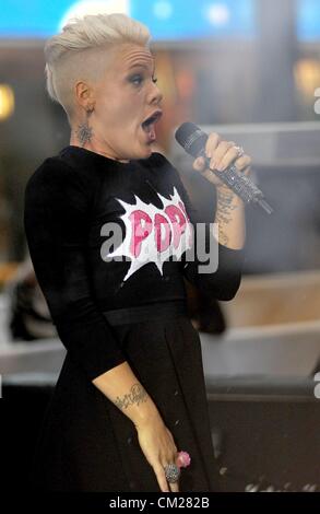 Pink on stage for NBC Today Show Concert with PINK, Rockefeller Plaza ...