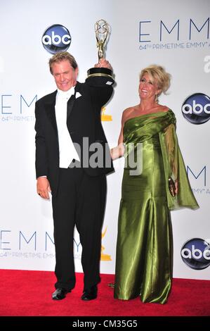 Tom Berenger Laura Moretti inpress room64th Primetime Emmy Awards ...
