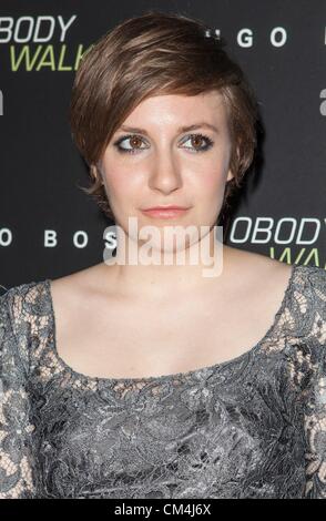 Lena Dunham at arrivals for NOBODY WALKS Premiere, Arclight Hollywood ...