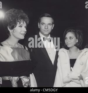 POLLY BERGEN with husband Freddie Fields at the new Grove.Supplied by ...
