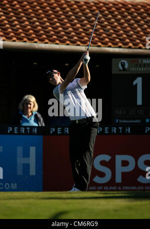 Brett Rankin of Australia tees off on the 7th hole during the 2nd Round ...