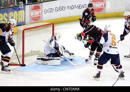 Guildford, UK. 21st October 2012. The Guildford Flames Ice Hockey club ...