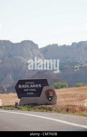 Aug. 19, 2012 - Interior, South Dakota, U.S - The Badlands National ...
