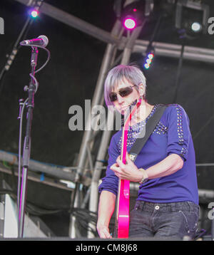 Jo Dunne pictured here in 2010 playing the Artsfest in Birmingham. She ...
