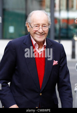 David Jacobs CBE British actor and broadcaster seen arriving at the BBC ...