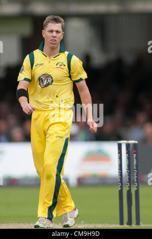 Australia's Xavier Doherty during the first Ashes Test at the Gabba in ...