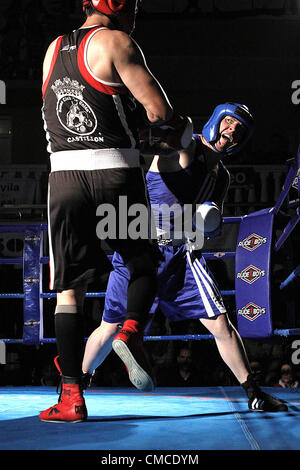 Amateur and semi-pro boxing combats in Castellon, Spain Stock Photo - Alamy