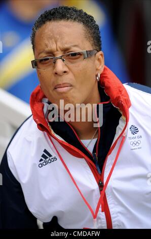 Great Britain coach Hope Powell during a training session at the ...