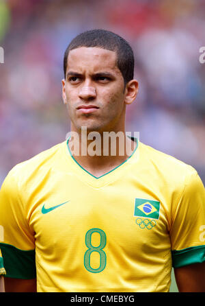 ROMULO BRAZIL OLD TRAFFORD MANCHESTER ENGLAND 29 July 2012 Stock Photo ...