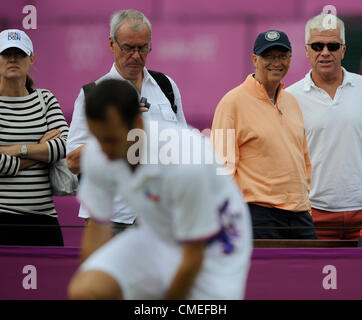 Bill Gates 2012 London Olympics Women's Tennis Competition held at ...