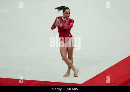 Jordyn Wieber (USA) preforming the floor exercise during the women's ...