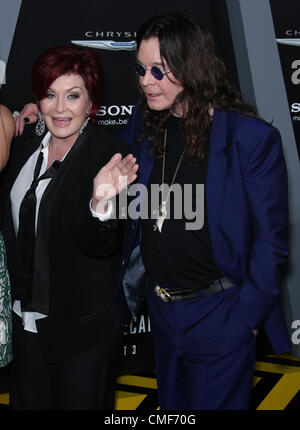 1 August 2012 - Hollywood, California - Sharon Osbourne, Ozzy Osbourne ...