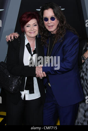 1 August 2012 - Hollywood, California - Sharon Osbourne, Ozzy Osbourne ...