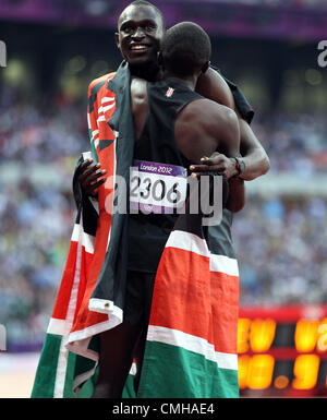 DAVID LEKUTA RUDISHA & TIMOTHY KITUM 2012 OLYMPIC GAMES Stock Photo - Alamy