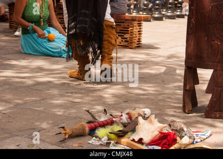 18 August 2012 San Antonio, Texas, USA - Native Americans from the ...