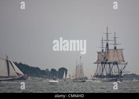 The USS Constitution marks the day she defeated the British frigate HMS ...