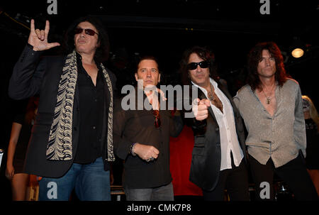 August 21, 2012: Tommy Thayer of the Rock Band KISS attends the launch ...