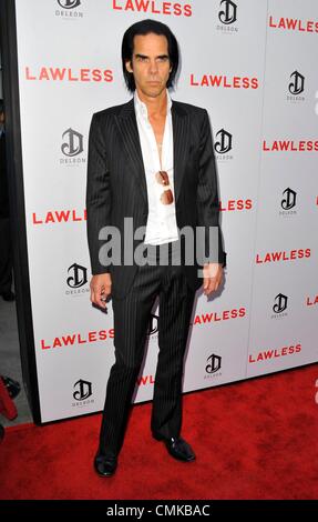 Nick Cave. 22 August 2012, Hollywood, California. 'Lawless' Los Angeles ...