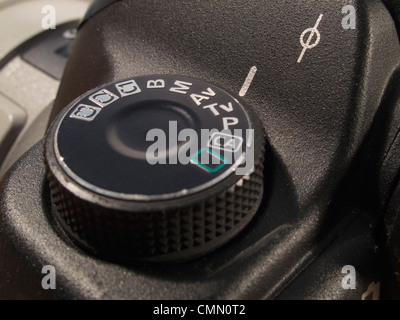 Exposure dial on digital camera Stock Photo - Alamy
