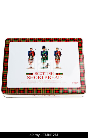 Biscuit tin containing Scottish shortbread Stock Photo - Alamy