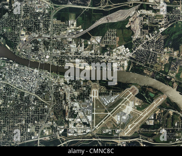 aerial photo map Little Rock National Airport, Bill and Hillary Clinton ...
