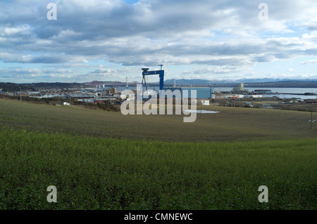 dh Rosyth Dockyard ROSYTH FIFE River Forth coast Babcock Rosyth Naval ...