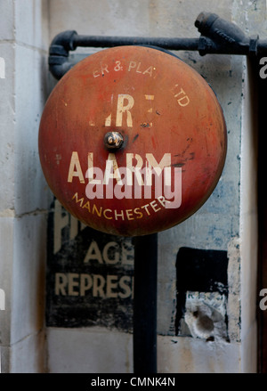 old fire alarm bell Stock Photo - Alamy