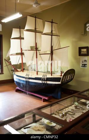 Exhibits in the James Cook Historical Museum. Cooktown, Queensland ...