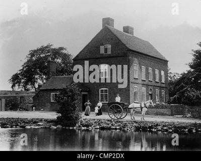 Ashmore Farm, Wednesfield, circa 1910 . Farmers with a horse-drawn ...