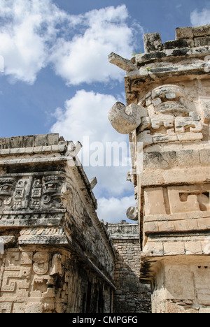 Archaeological details, Chichen Itza, Mexico Stock Photo - Alamy