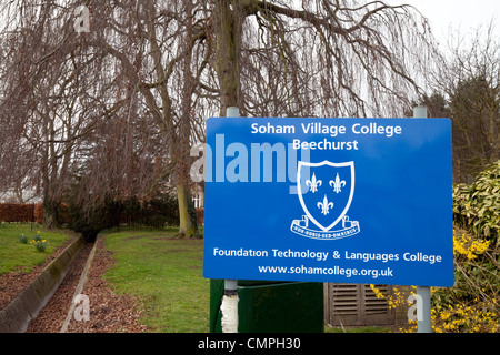 Soham Village College Stock Photo - Alamy