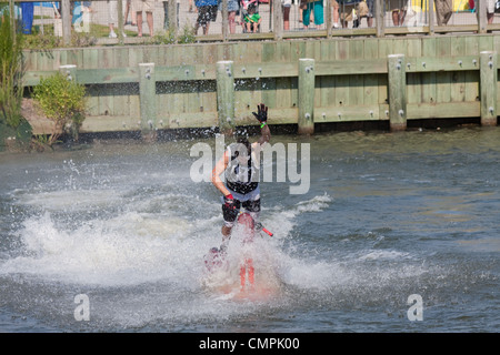 Jet ski stunt demonstration at Market Commons in Myrtle Beach South ...