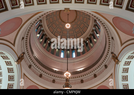 Ceiling of rotunda in Washington state capitol building in Olympia ...