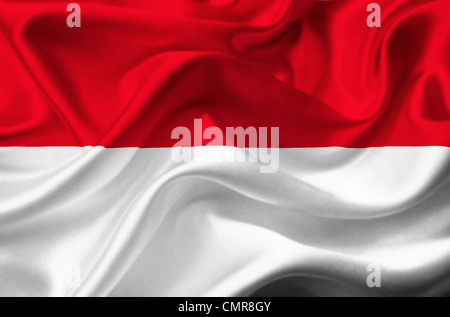 Indonesia waving flag Stock Photo - Alamy